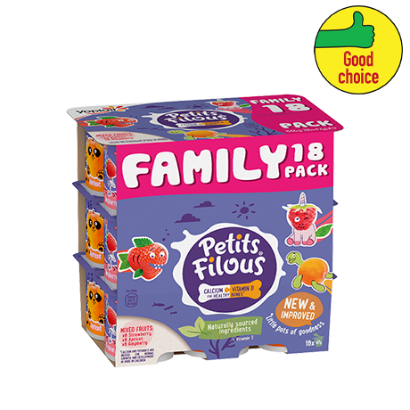 Strawberry & Raspberry Fromage Frais | Big Pots | Petits Filous